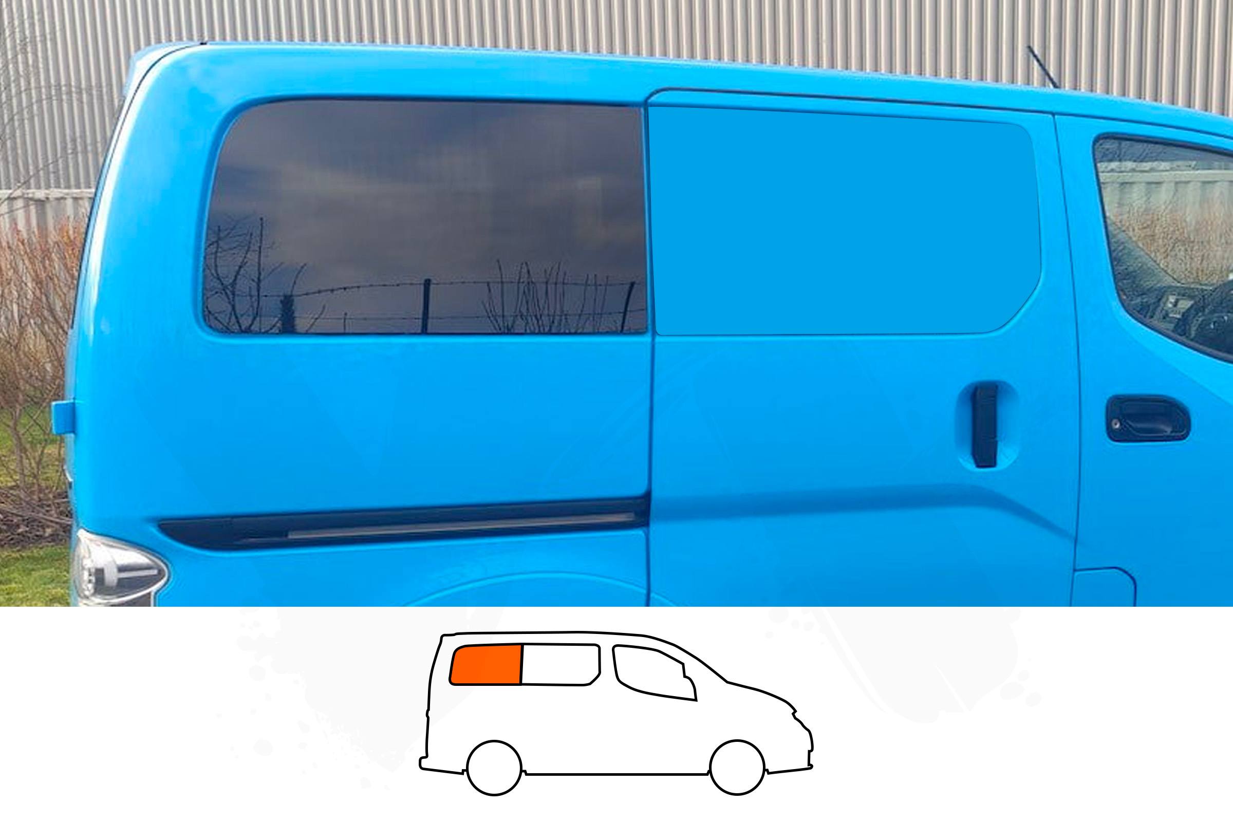 Nissan NV200 O/S/R (Rear) Fixed Window in Privacy Tint – Wholesale Van ...