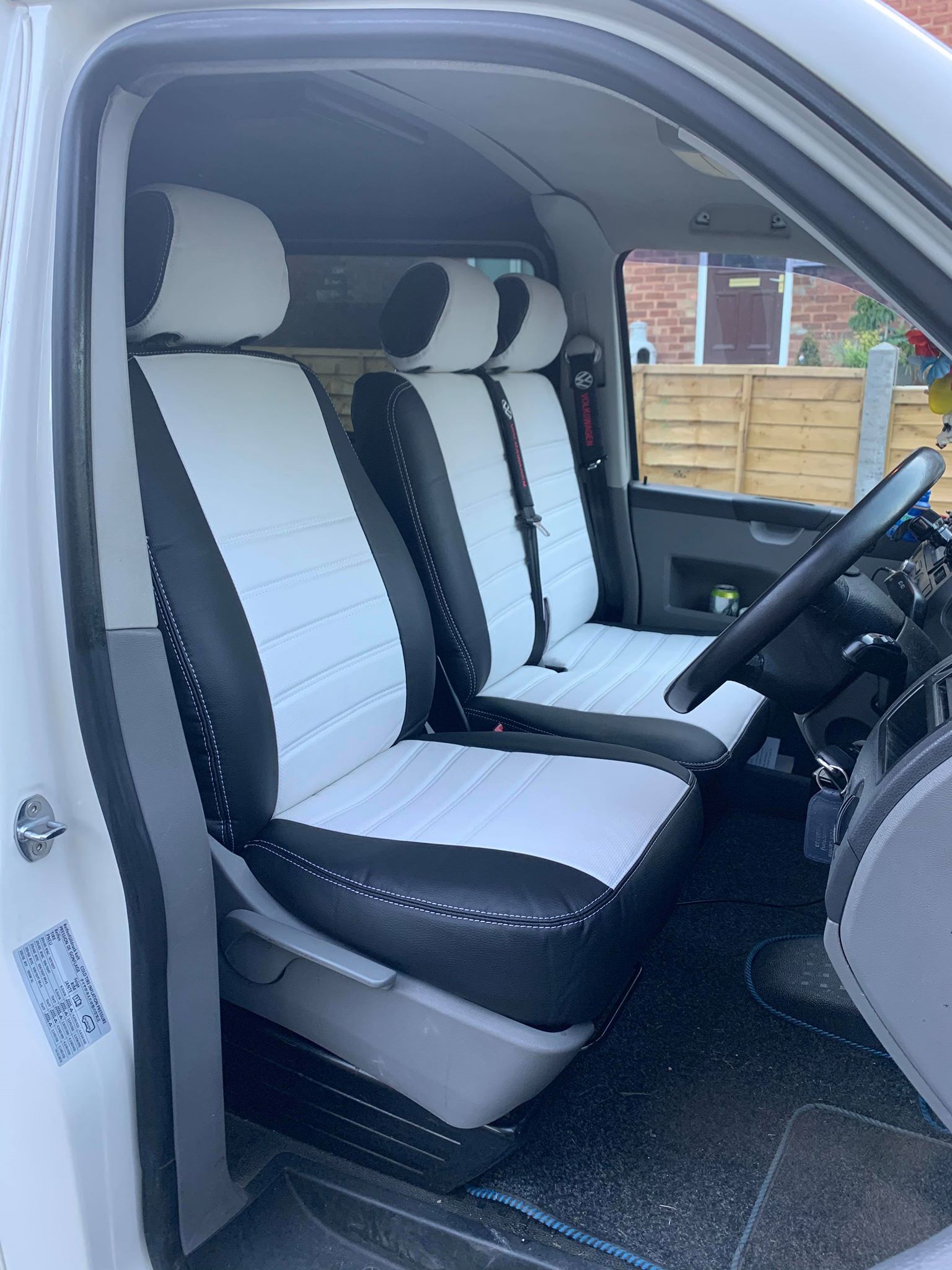 T5/T5.1 Punched Leather Style Seat Covers – White – Wholesale Van ...